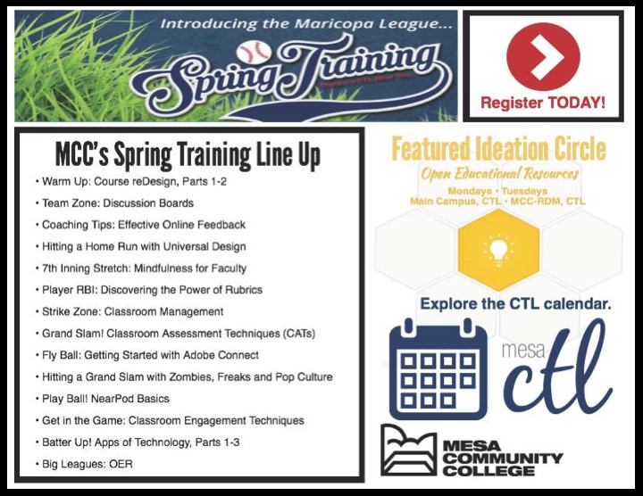 MCC Spring Training Workshops : The Center for Teaching and Learning